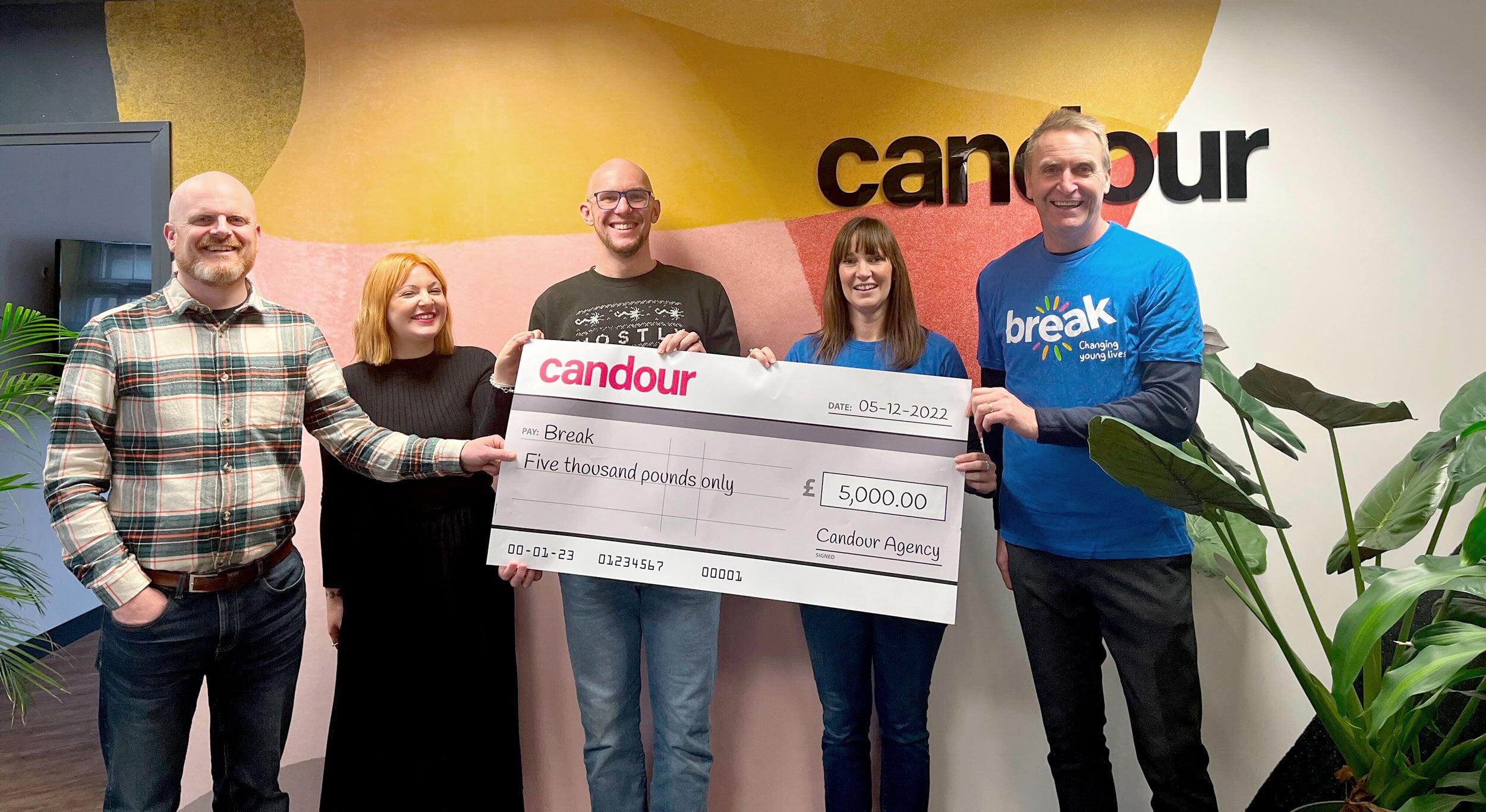 Break charity push culminates with £5,000 donation // Candour